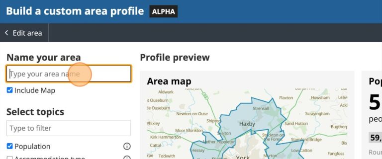 How to make a Census 2021 data profile for your local area | ONS Digital